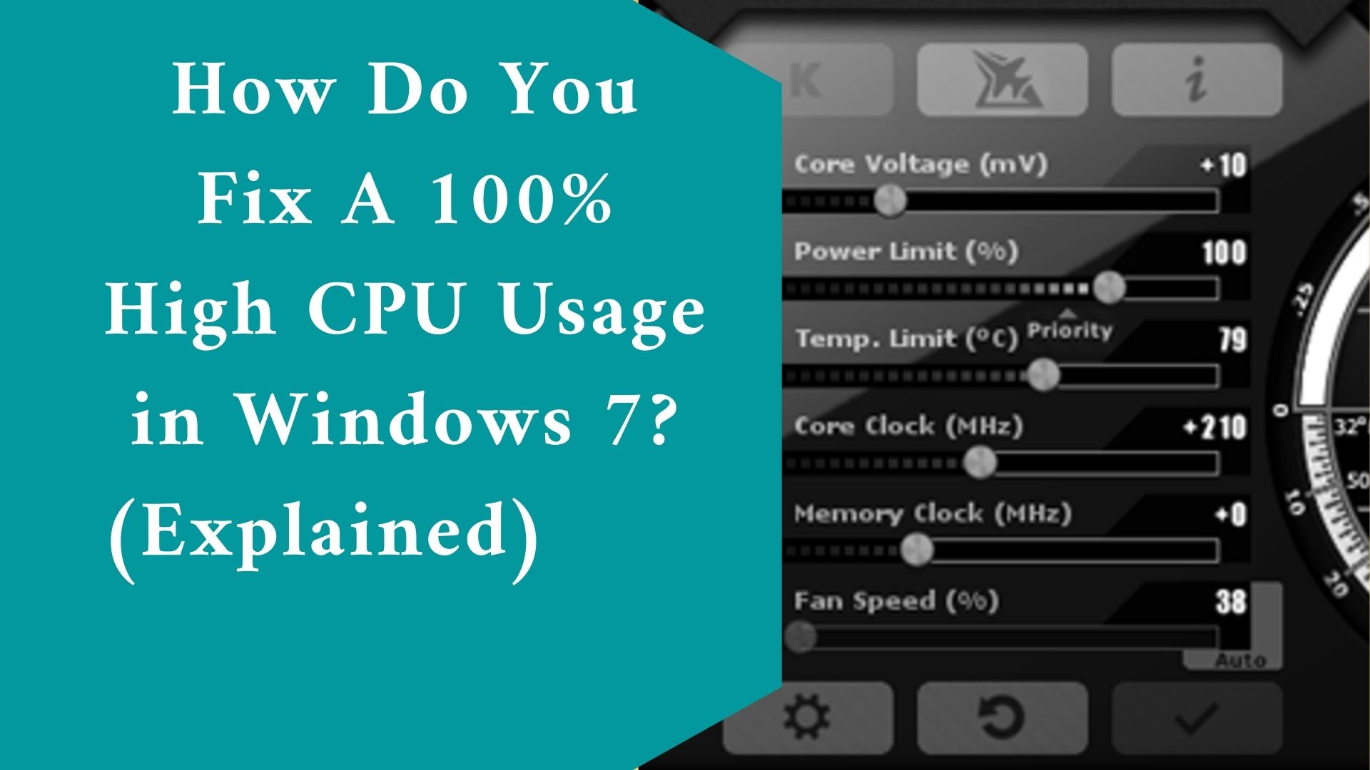 How Do You Fix A 100% High CPU Usage in Windows 7? (Explained) - Run Around Tech
