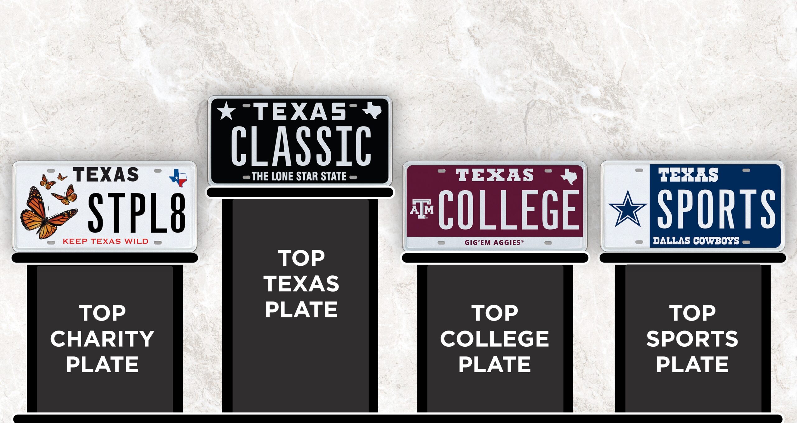 My Plates unveils Texas’ top license plate designs for 2022! - Run ...