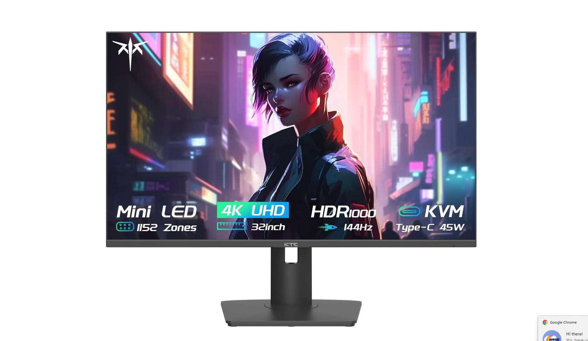 KTC 32-inch 144Hz 4K UHD MiniLED Gaming Monitor: Ultimate Gaming ...
