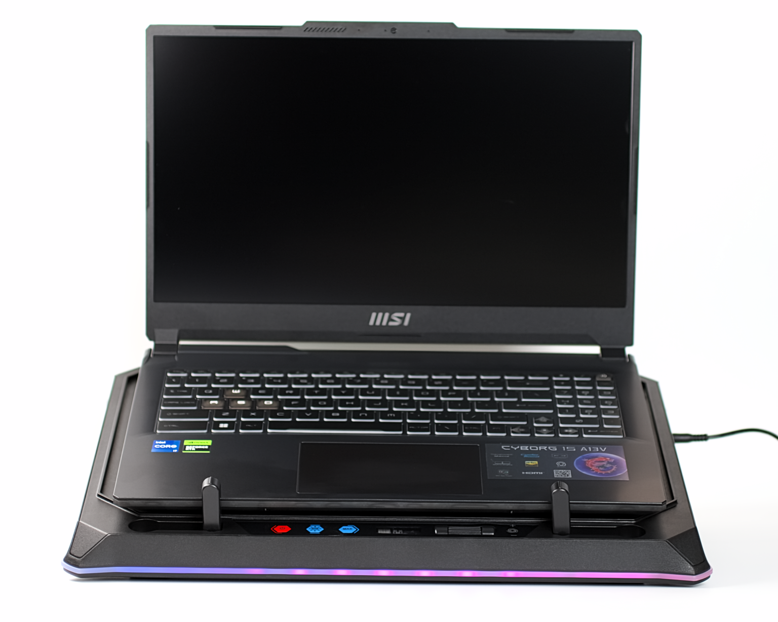 ICE COOREL Gaming Laptop Cooling Pad: Powerful Turbofan, RGB Cooling ...